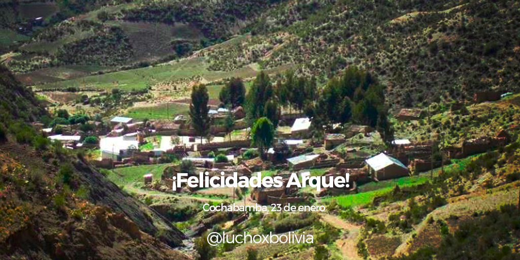 El municipio de Arque, en #Cochabamba, es un gran productor agrícola y ...