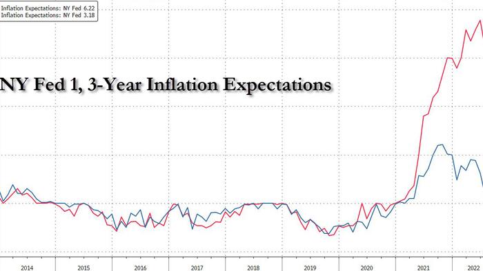 NY Fed Inflation Expectations Plunge Most On Record, But There Is A ...