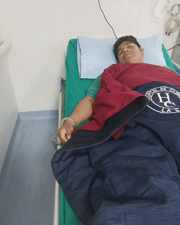 Enmanillado y con una sonda, así se encuentra el cocalero César Apaza ...