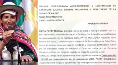 Tras asumir como cónsul de Bolivia en Puno-Perú, Patty deja un poder a ...