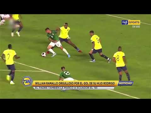 William Ramallo orgulloso por el gol de su hijo Rodrigo. El padre ...