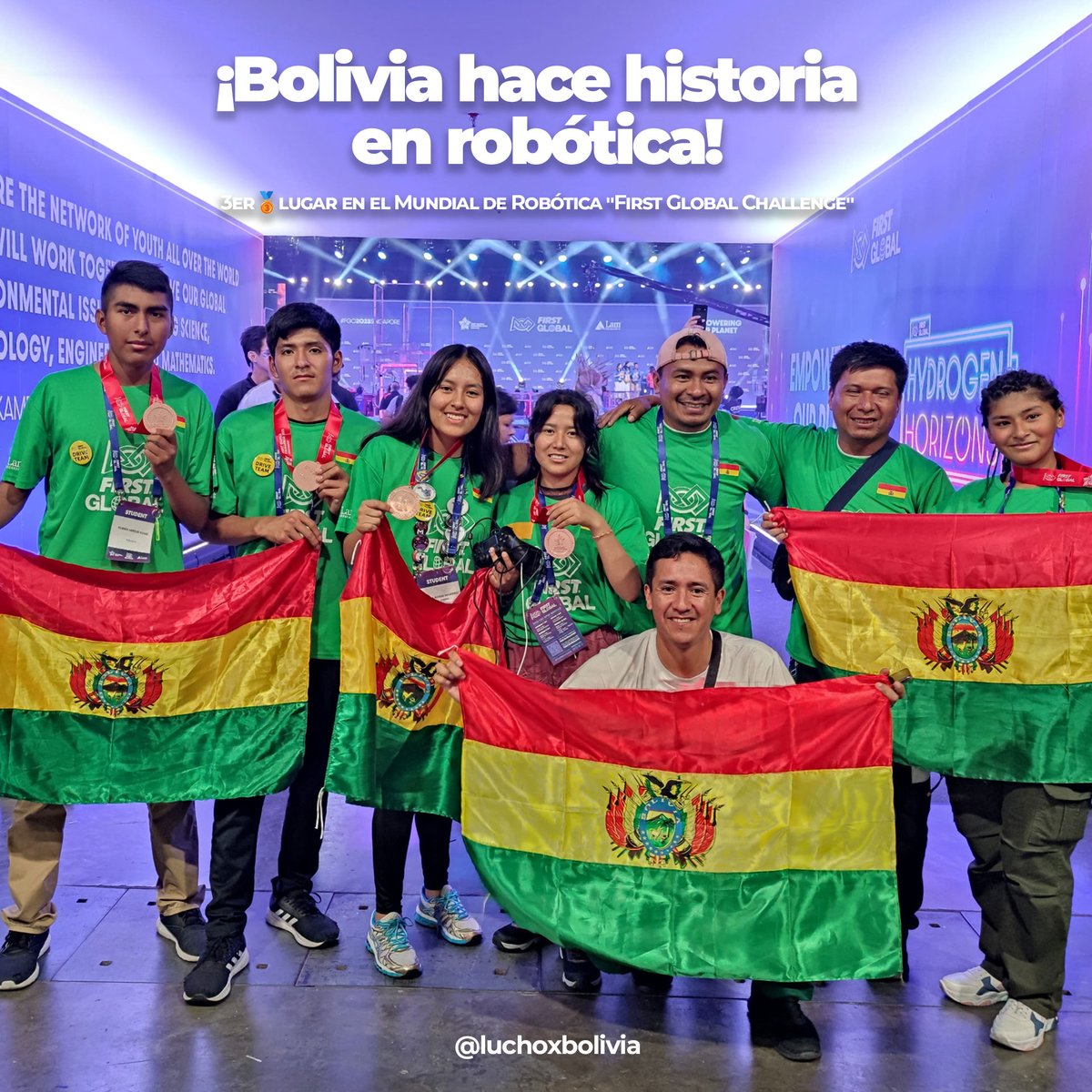 Bolivia logra un histórico 3erlugar en el Mundial de Robótica «First ...