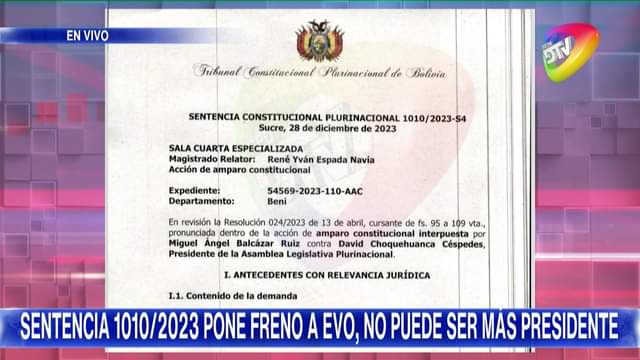 Evo No Podrá Ser Candidato Presidencial Tcp Emitió Sentencia
