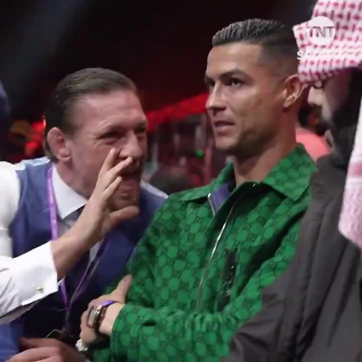 Conor McGregor y Cristiano Ronaldo son grabados juntos en el evento de ...