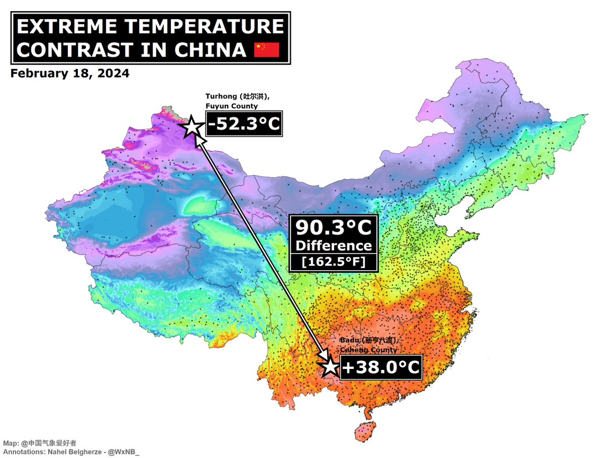 AHORA: China experimenta un contraste térmico récord con una diferencia ...