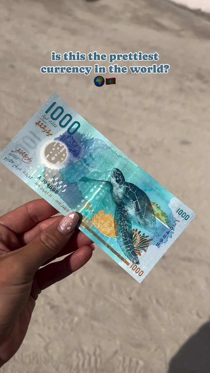 El billete de 1000 Rufiyaa de Maldivas es considerado uno de los más ...