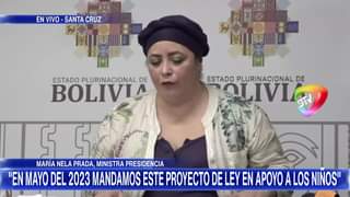 María Nela Prada, ministra de la presidencia, brinda conferencia de ...