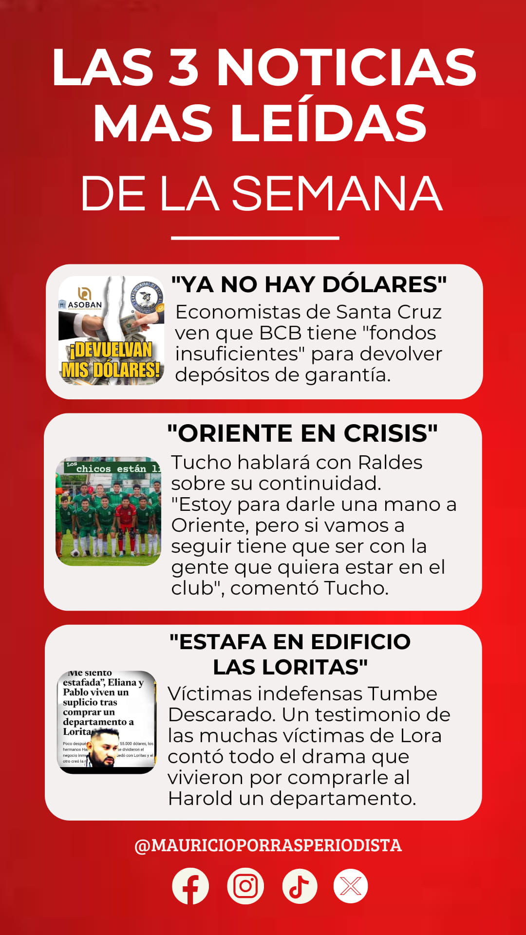 ¡Estás son las 3 noticias más relevantes de la semana! – deRedes.tv