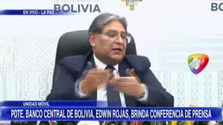 Pdte. Banco central de Bolivia, Edwin rojas, brinda conferencia de ...