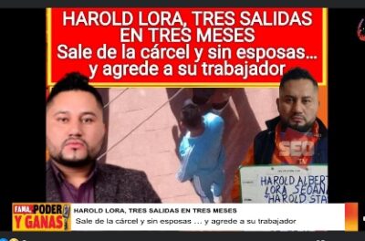 HAROLD LORA, TRES SALIDAS EN TRES MESES – deRedes.tv