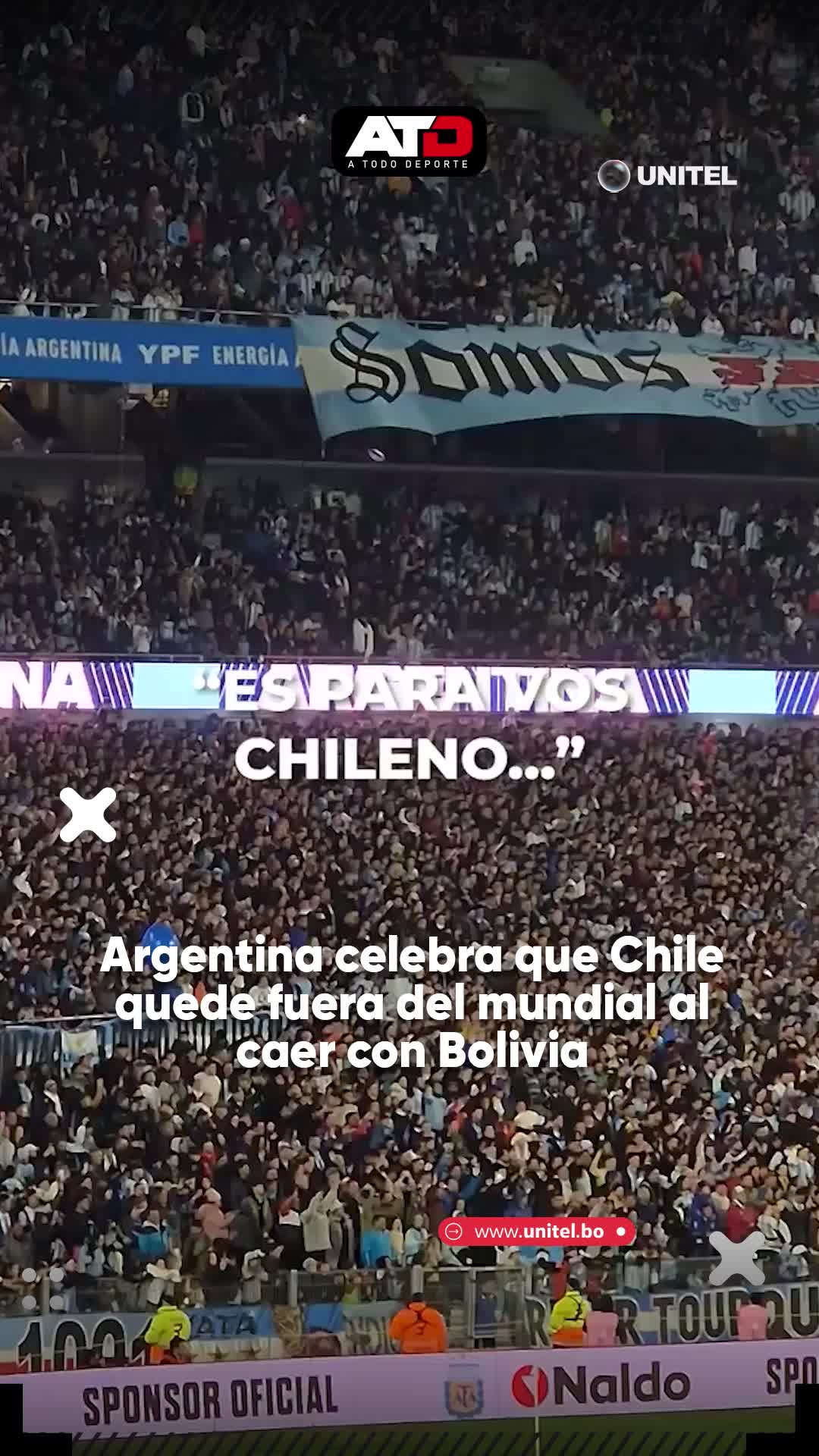 Argentina celebra que Chile quede fuera del mundial al caer con Bolivia ...