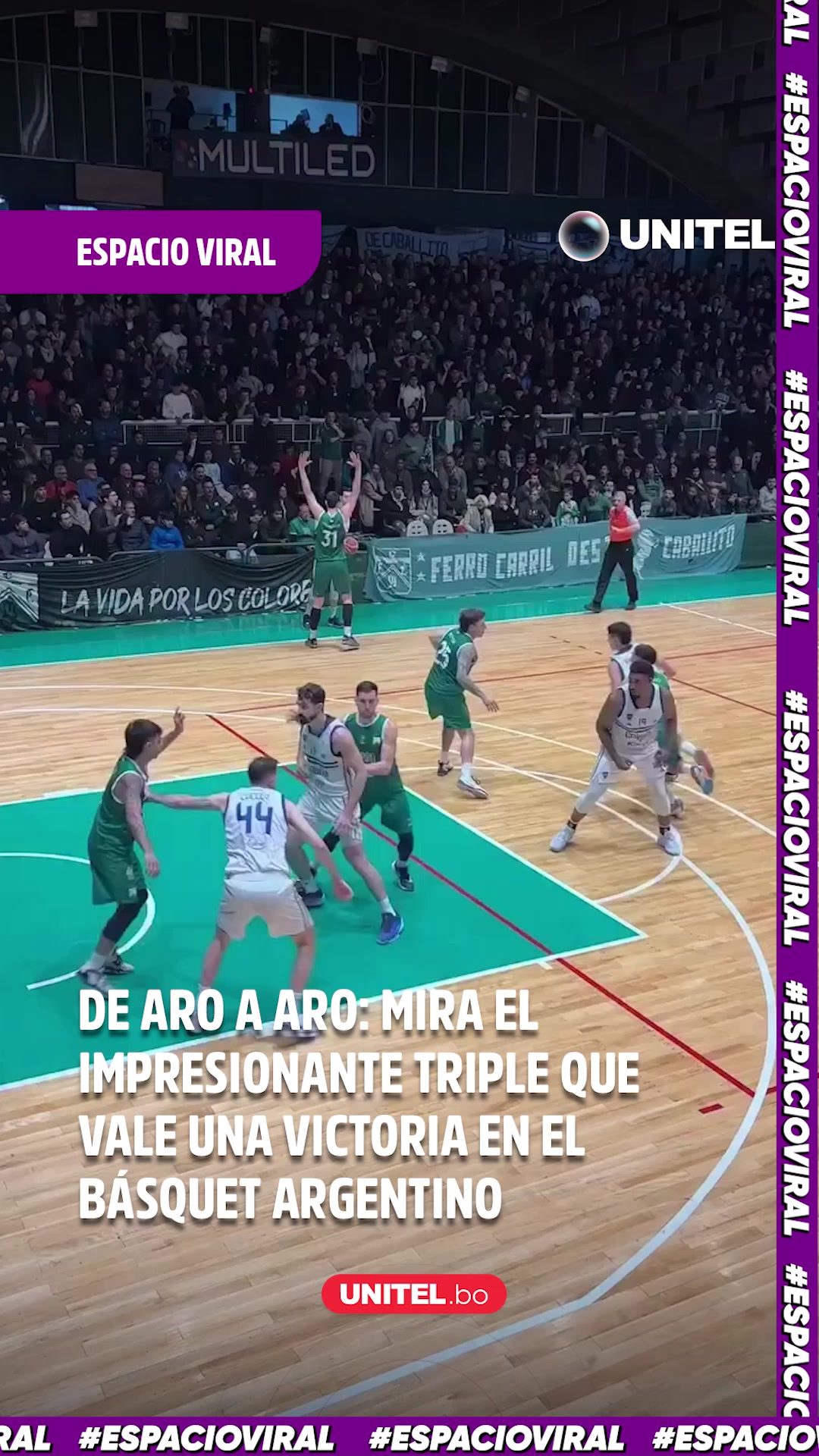 De aro a aro: mira el impresionante triple que vale una victoria en el ...