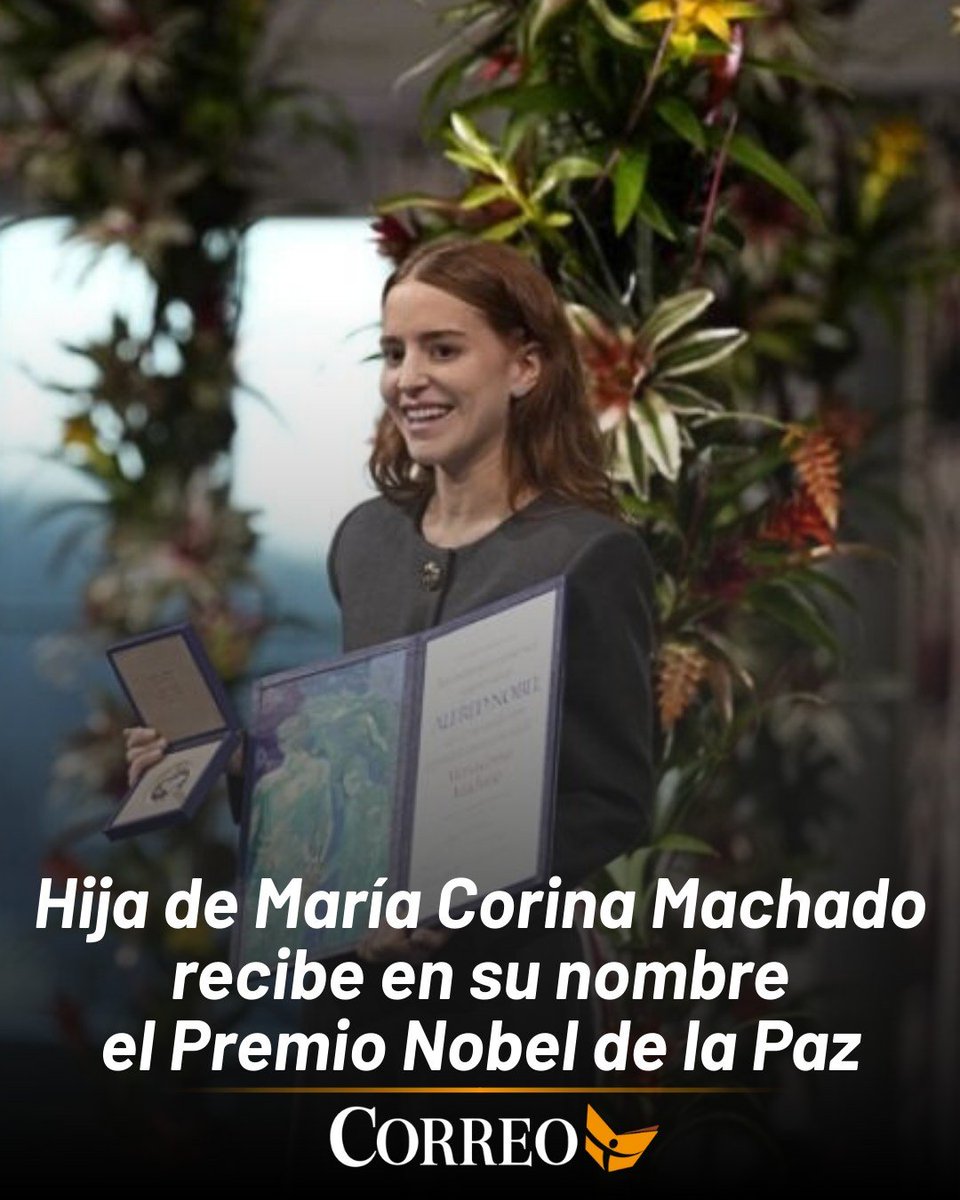 Ana Corina Sosa, hija de María Corina Machado, recibió este miércoles ...