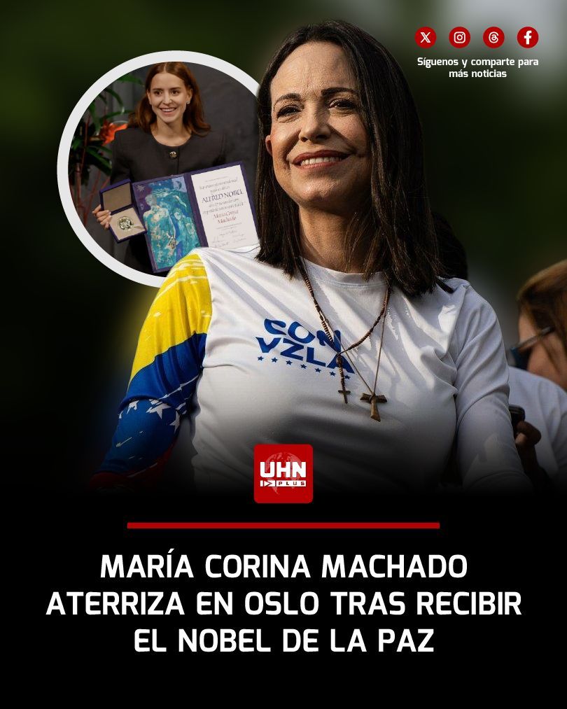 🇻🇪🇳🇴‼️ | URGENTE — La líder venezolana María Corina Machado, reconocida ...