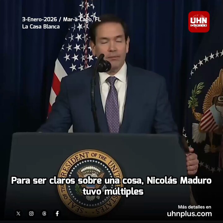 🇺🇸🇻🇪‼️ | LO ÚLTIMO — Marco Rubio fue tajante: Nicolás Maduro tuvo ...