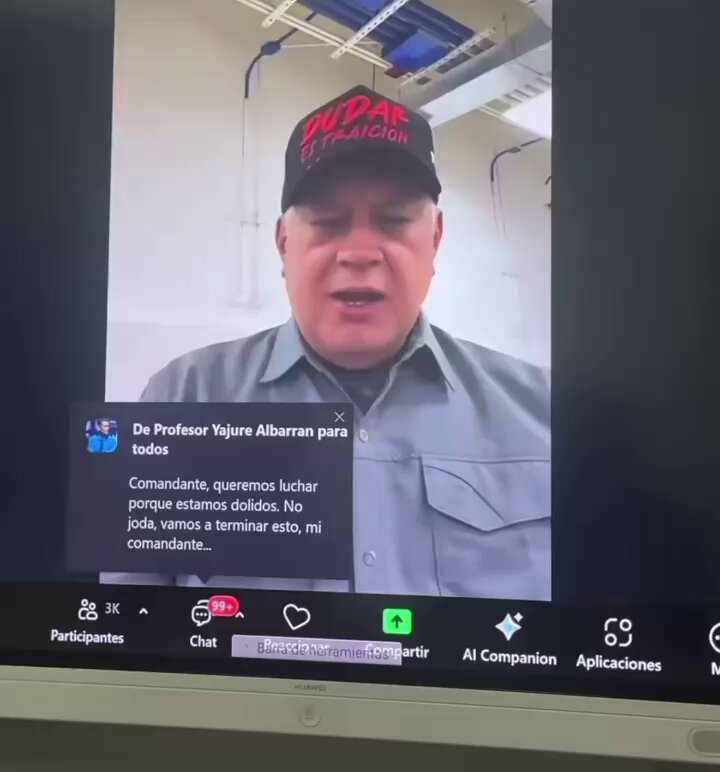 🇻🇪🇺🇸 | Diosdado pide vía Zoom: «Que nadie le haga juego al imperialismo ...