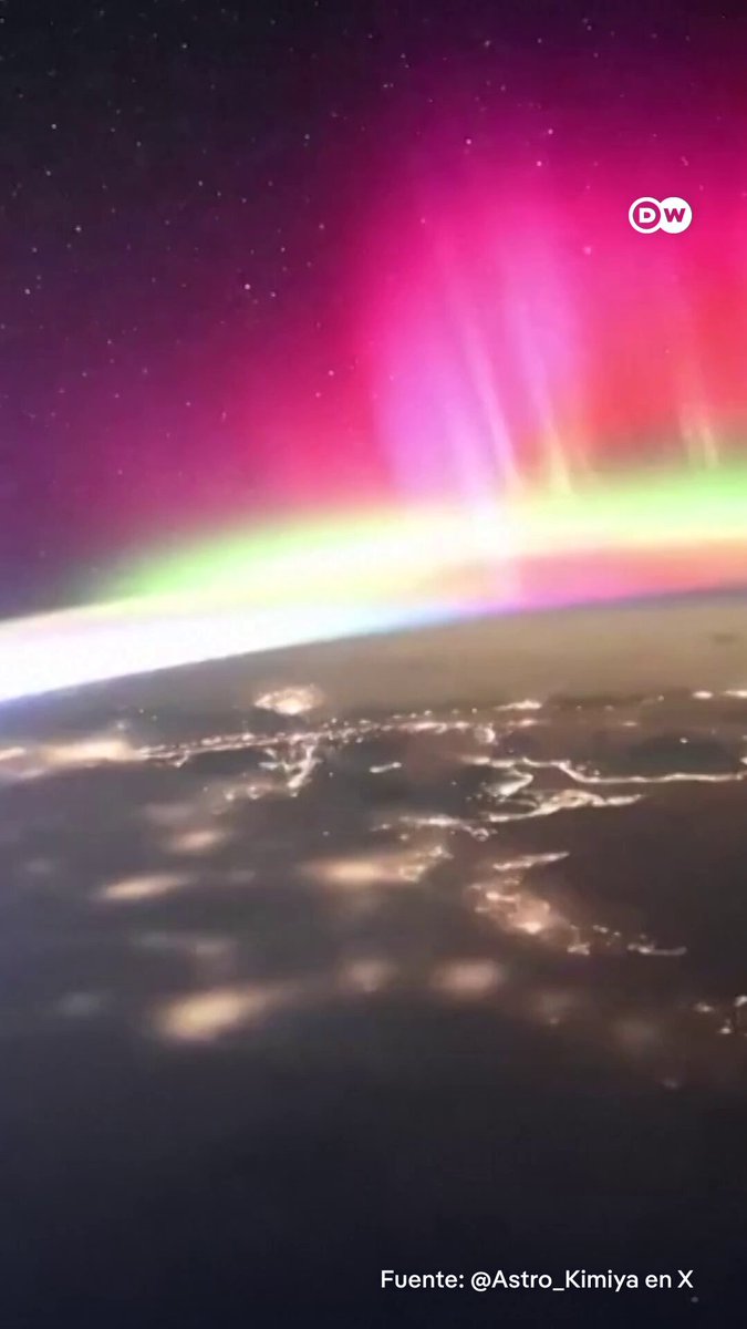 Astronauta japonés filma auroras boreales terrestres desde la EEI ...