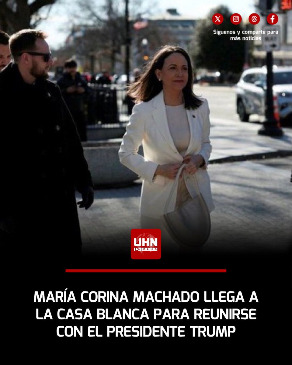 🇻🇪🇺🇸‼️ | ÚLTIMA HORA — María Corina Machado llega a la Casa Blanca para ...