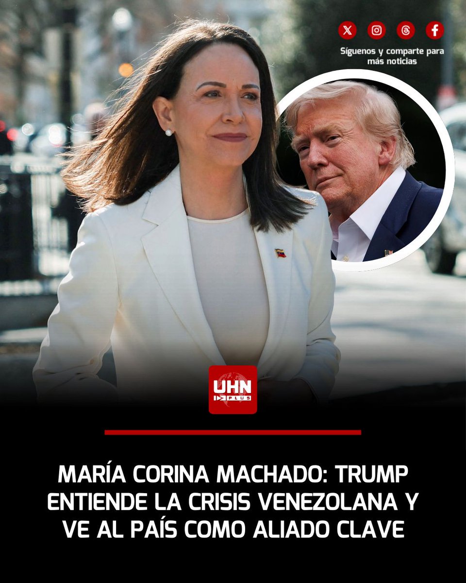🇺🇸🇻🇪‼️ | María Corina Machado afirmó que Donald Trump comprende a fondo ...