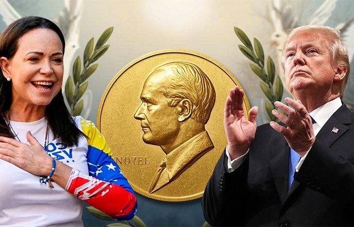 🇻🇪🇺🇸 | María Corina Machado le entregó a Donald Trump la medalla ...