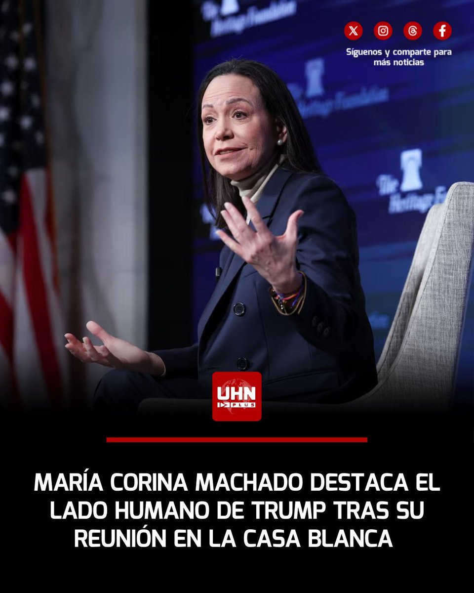 🇺🇸🇻🇪‼️ | María Corina Machado aseguró desde la Fundación Heritage que ...