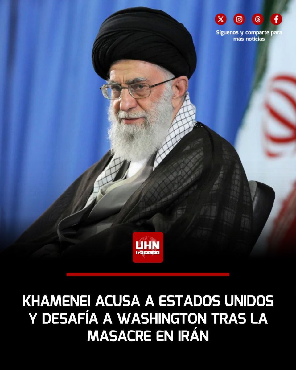 🇮🇷🇺🇸‼️ | Tras la masacre de manifestantes en Irán, el ayatolá Ali ...
