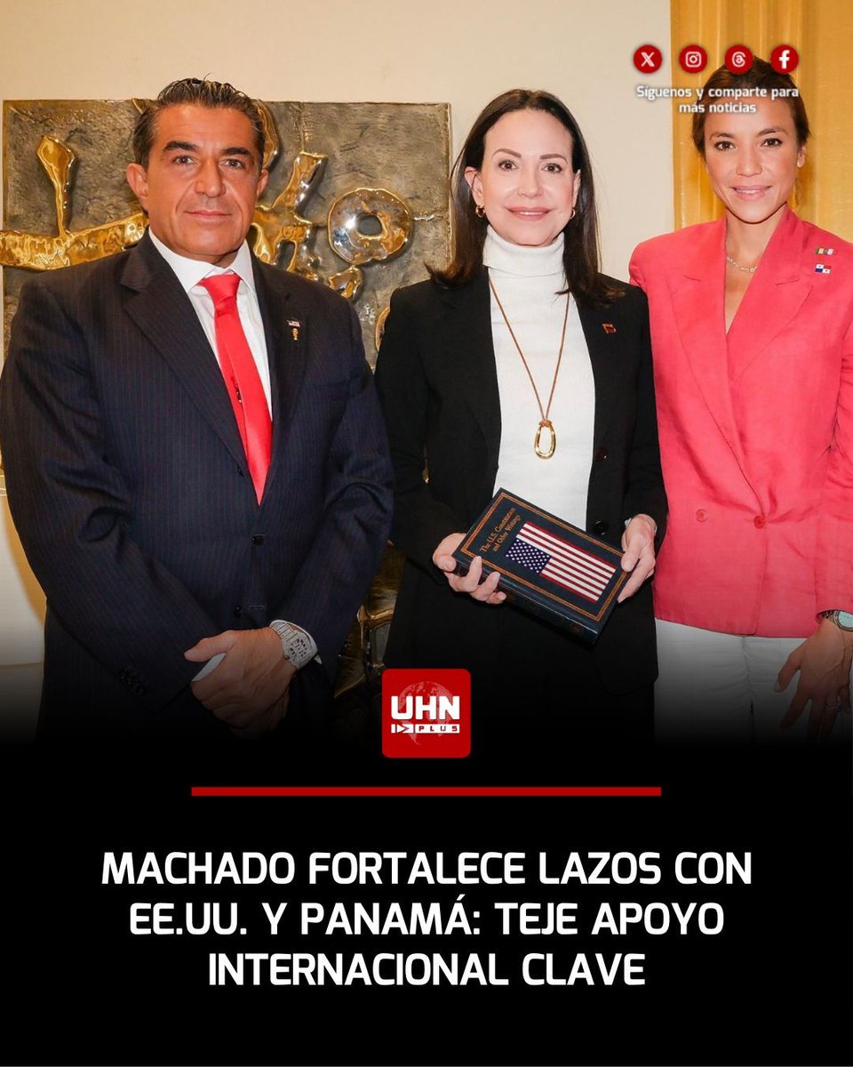 🇻🇪🇺🇸🇵🇦‼️ | ATENCIÓN — La líder venezolana María Corina Machado se ...