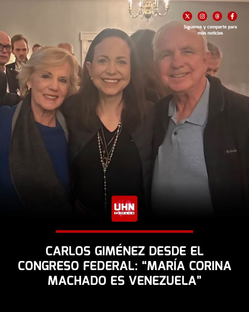 🇺🇸🇻🇪‼️ | El Congresista republicano Carlos Giménez afirmó que “María ...