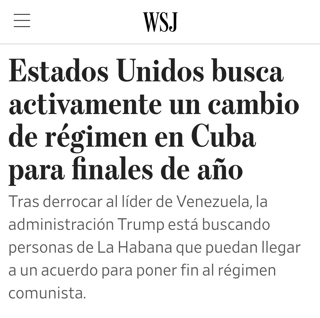 🇺🇸🇨🇺 | URGENTE: Estados Unidos busca activamente un cambio de régimen ...