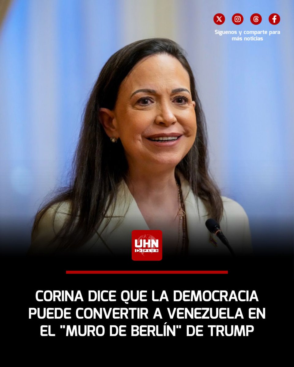🇻🇪🇺🇸‼️ | María Corina Machado afirmó que si Venezuela logra una ...