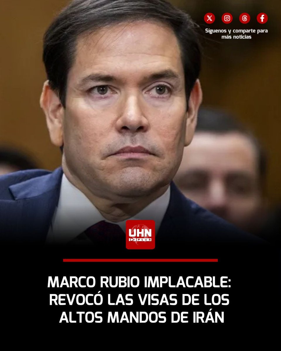 🇺🇸🇮🇷‼️ | El Secretario de Estado, Marco Rubio, decidió revocarle las ...