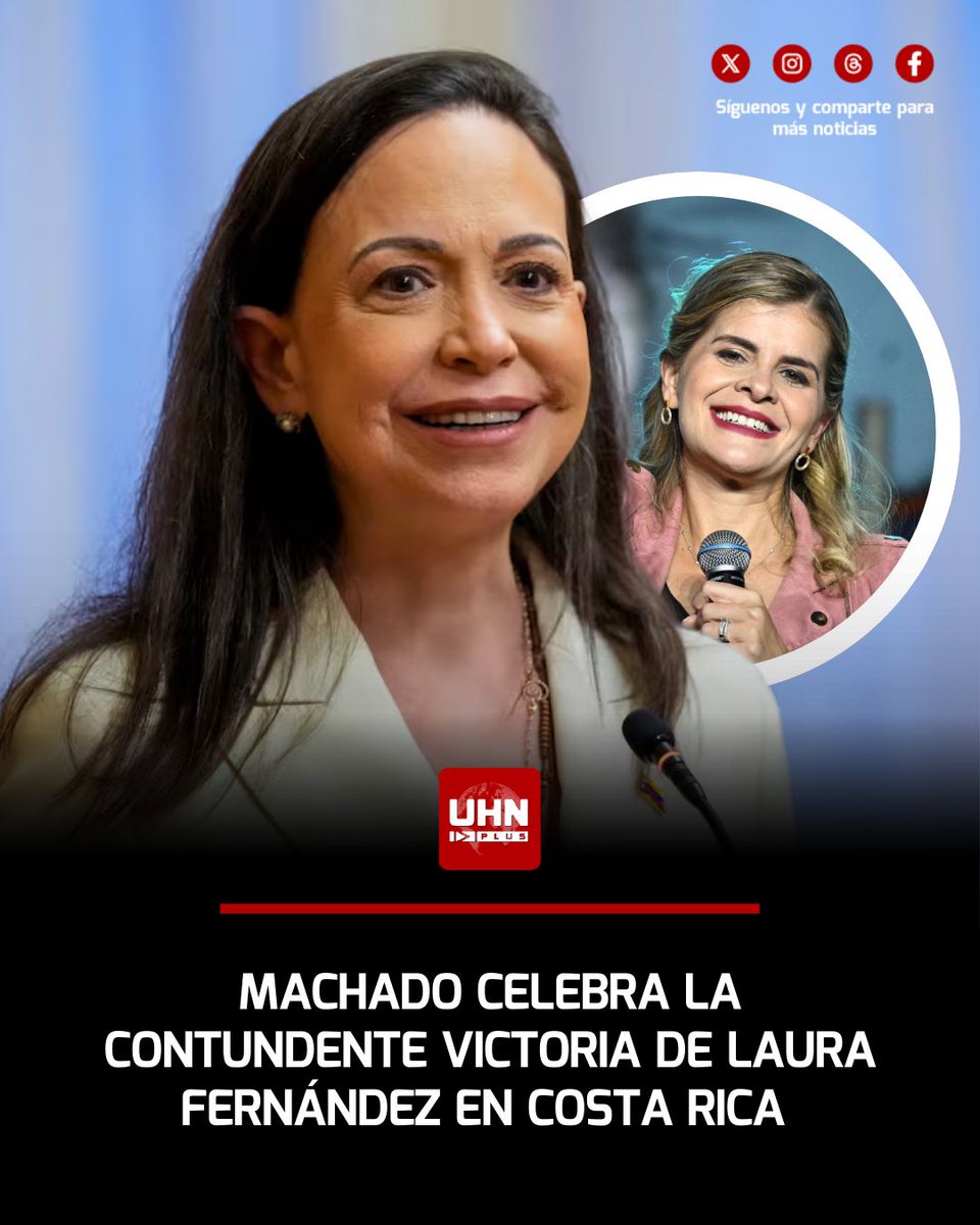 🇻🇪🇨🇷‼️ | María Corina Machado felicitó al pueblo de Costa Rica y a la ...
